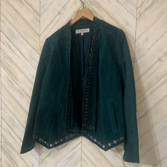 Pamela McCoy | Jackets & Coats | Vintage Pamela Mccoy Teal Genuine ...